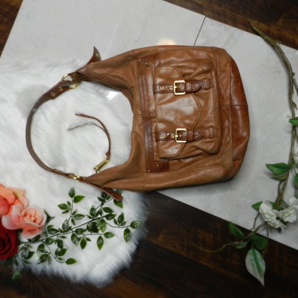 Steve Madden | Bags | Steven Steve Madden Vtg Brown Leather Hobo Purse ...